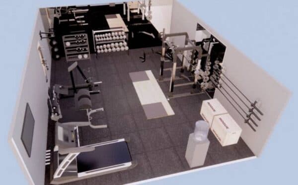 Small Home Gym Layout: 8 Floor Plans From 100-500 Square Feet ...